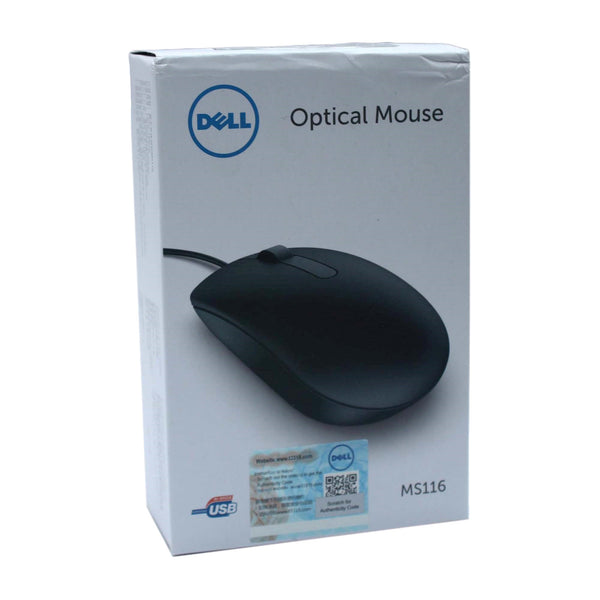Dell Optical Mouse - MS116 Black(570-AAJP) – Crayons Corp